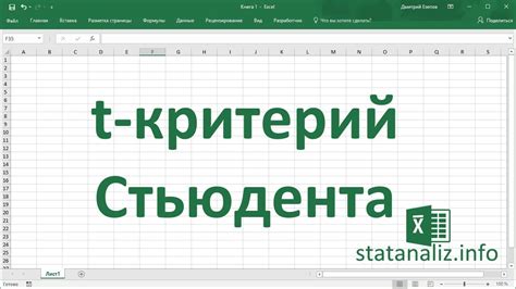 T критерий Стьюдента для проверки гипотезы о средней в Ms Excel