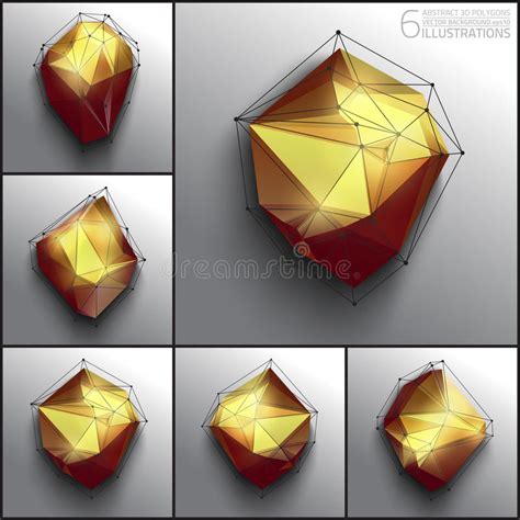 vector abstract 3d polygons stock vector illustration of corner