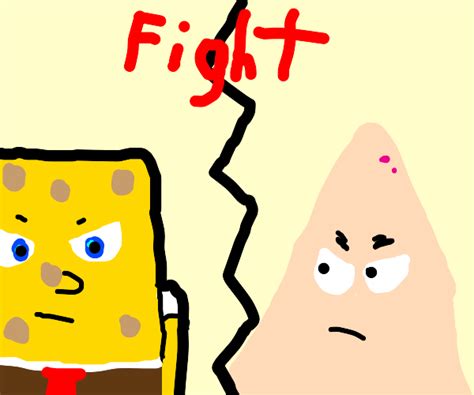 Spongebob Fighting Patrick Drawception Spongebob Fighting Patrick Drawception