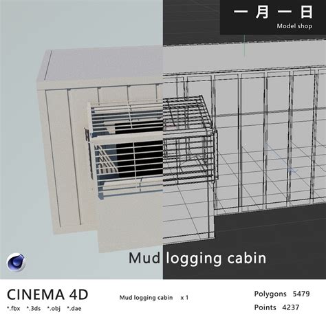 Free 3d Model Mud Logging Cabin Turbosquid 2140910