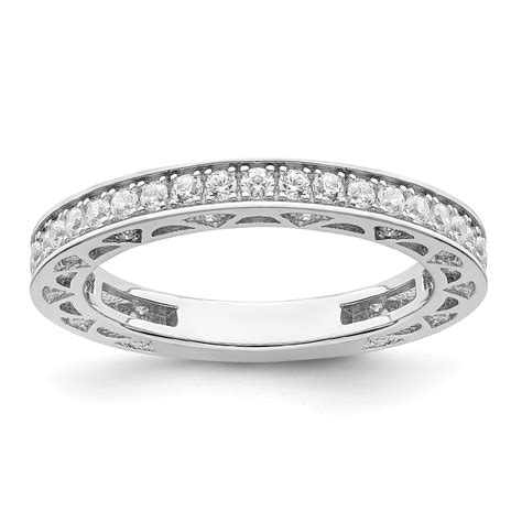 Brilliant Embers Sterling Silver Rhodium Plated 59 Stone Micro PavÃƒÂ