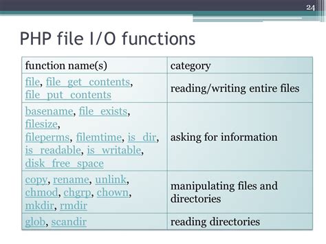 More On Php Arrays Functions And Files Ppt Download