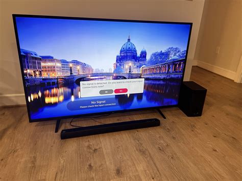 Lg 65” 4k Tv Model 65uj6200 And Lg Soundbar Subwoofer For Sale In