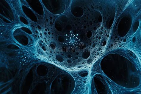 Dynamic Neural Network Patterns Create A Futuristic Aesthetic In Deep Blue With Cutting Edge