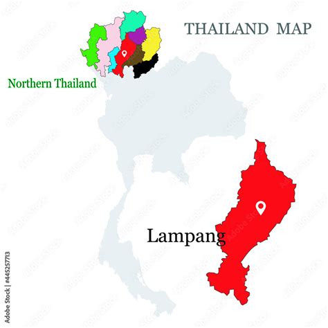 Maps Of Northern Thailand With 9 Province Chiang Mai Chiang Rai
