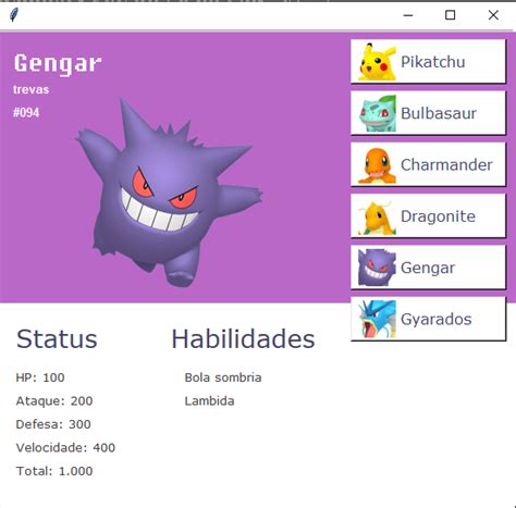 github josecsfilho pokedex tkinter python