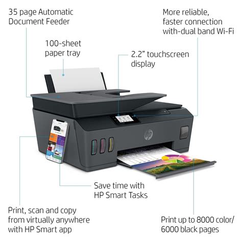 Impresora Multifuncional HP Smart Tank 530 WiFi Bluetooth Color 4SB24A ...