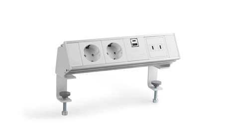 Abl Uk Flexi White Power Module With 2xschuko Sockets