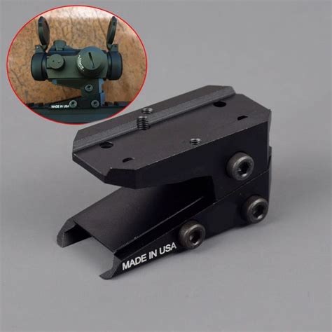Metal Adjustable Height Slide Mount Adapter Scope Riser Mount Fit T T MRO RMR Holosun Red Dot