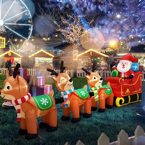 Eaone 12 Ft Christmas Inflatables Outdoor Decorations Giant Blow Up