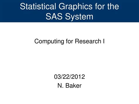 ppt statistical graphics for the sas system powerpoint presentation