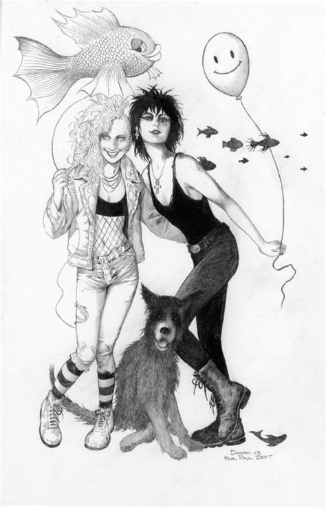 Death and Delirium from Sandman, with Barnabas, in Colleen Doran's ...