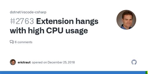 Extension Hangs With High CPU Usage Issue Dotnet Vscode Csharp GitHub