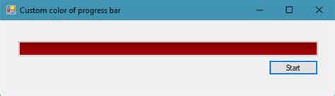 How To Custom Color Of Progress Bar In C