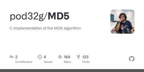 Github Pod32gmd5 C Implementation Of The Md5 Algorithm