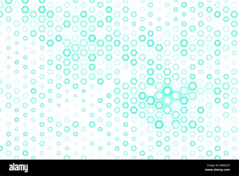 Color Abstract Hexagon Pattern Generative Art Background Style Of Mosaic Or Tile Vector