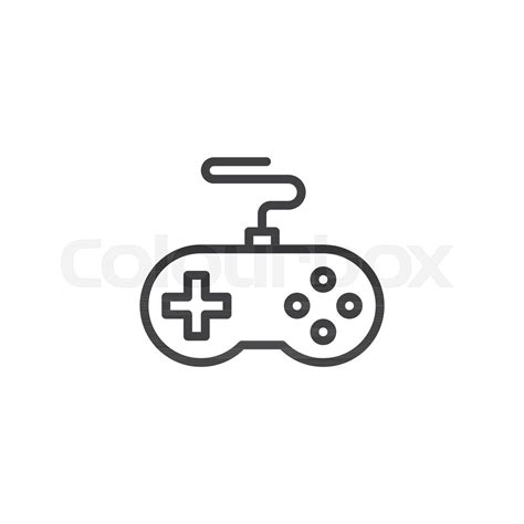 Game Controller Outline Icon Stock Vector Colourbox