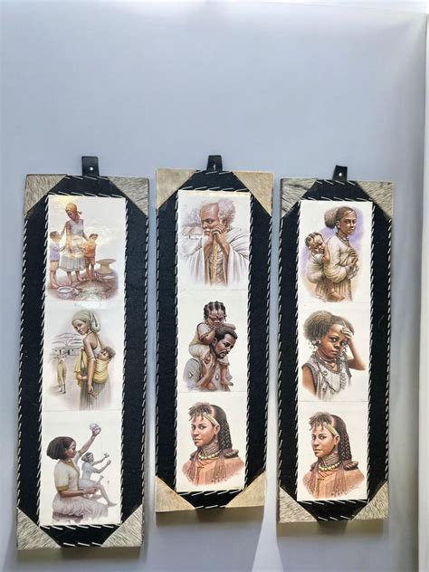 Eritrean 9 Ethnics ቢሄራት Groups Wall Art Traditional 9 Eritrean Ethnic Groups Wall Hanging