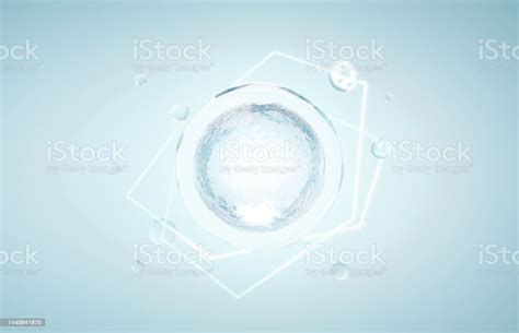 화장품 에센스 분자 콜라겐 비타민 또는 세럼 드롭 워터 모이스처 라이저 물 배경에 액체 분자 화학 구조 화장품 파워 트리트먼트 천연 제품 3d 렌더링 아름다움에 대한 스톡