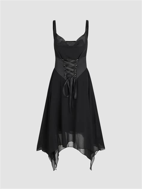 Witching Hour Corset Asymmetrical Dress Cider