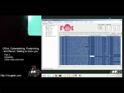 Free Video OSInt Cyberstalking Footprinting And Recon Getting To Know You Part Metadata