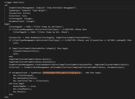 Filter Limitation Max Number Of Parameters In Sql Query In Business Central Stefans Bc Blog