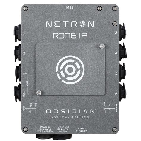 Obsidian Rdm6 Ip 6 Port Ip66 Dmx Rdm Splitter Phantom Dynamics