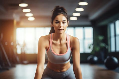 Premium Ai Image Young Woman Achieving Flexibility Through Exercise