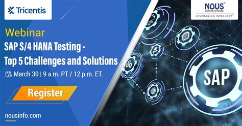 Nous Infosystems On Linkedin Testing Webinar Webinar2022 Saptesting S4hana Sap