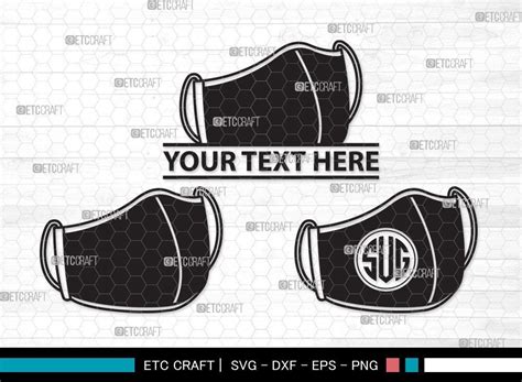 Mask Monogram Svg Mask Svg Face Mask Graphic By Pixel Elites