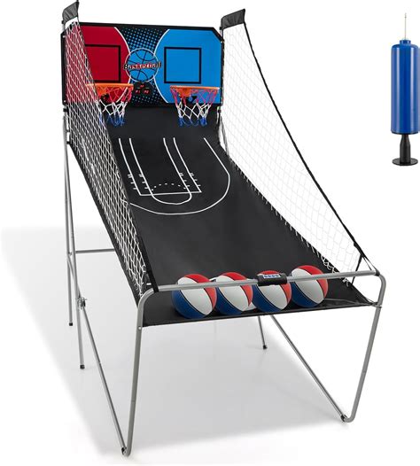 Giantex Folding Basketball Arcade Game Dual Shot Electronic Basketball