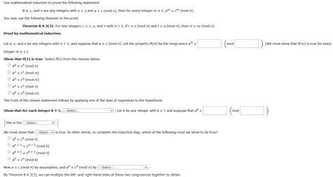 Use Mathematical Induction To Prove The Following Chegg