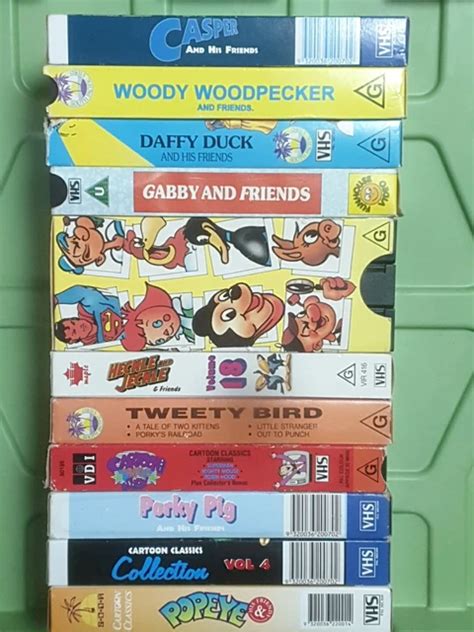 Cartoon Classics Vhs Bundle X13 Vhs Watched All Work Great 6000