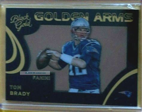 2015 Black Gold Tom Brady Golden Arms 2049 Gold Foil Rare Patriots