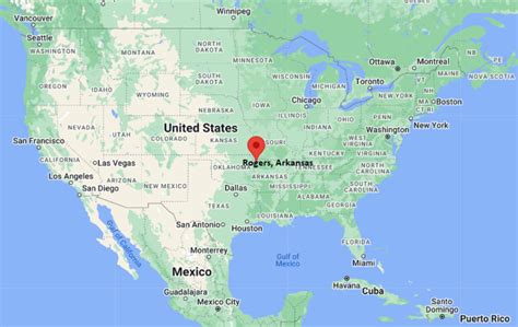 Where Is Rogers Ar Usa Location Map Of Rogers Arkansas