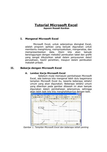 Tutorial Msexcel Doc