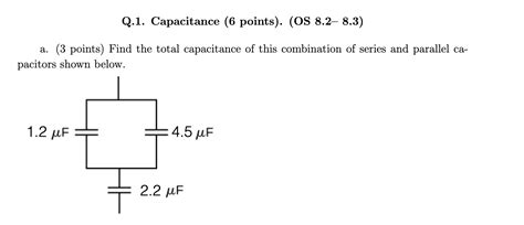 Solved A Points Find The Total Capacitance Of This Chegg