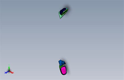 外后视镜总成电调带转向灯 Step 模型图纸下载 懒石网