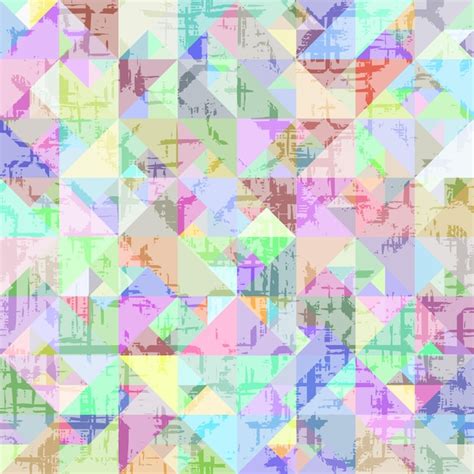 Premium Vector Seamless Pattern Mosaic Structure Of Triangles