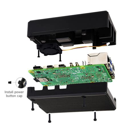 Waveshare Aluminum Stripe Grooved Case For Raspberry Pi 5 With Coolin 13 23