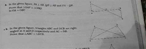 6 In The Given Figure Pa⊥abqb⊥ab And Paqb Prove That Oap Obo Is O