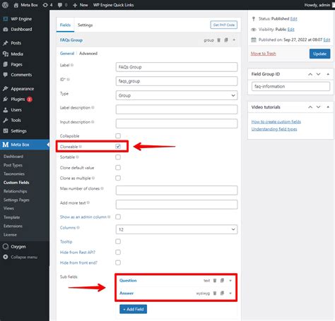 Creating An Faqs Page Meta Box Oxygen Meta Box Documentation
