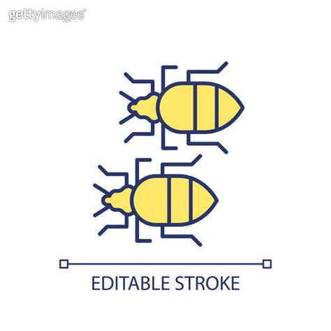 2d Simple Thin Line Signs Of Bed Bug Infestation Icon 이미지 1779889085