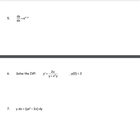 Solved For Each Problem A Identify The Method You Use In Chegg