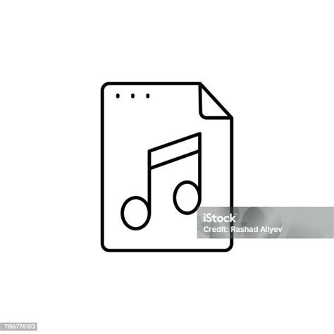 파일 문서 노트 음악 아이콘 Ui 및 Ux 웹 사이트 또는 모바일 응용 프로그램에 대한 아이콘의 간단한 라인 개요 벡터 0명에 대한 스톡 벡터 아트 및 기타 이미지 Istock