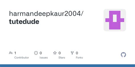 GitHub Harmandeepkaur Tutedude GitHub Harmandeepkaur Tutedude
