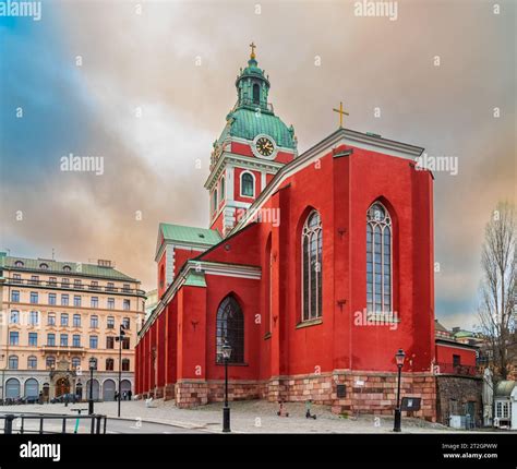 St Jjames Kirche Sankt Jacobs Kyrka Im Alten Stadtzentrum Von Stockholm Schweden Die Kirche