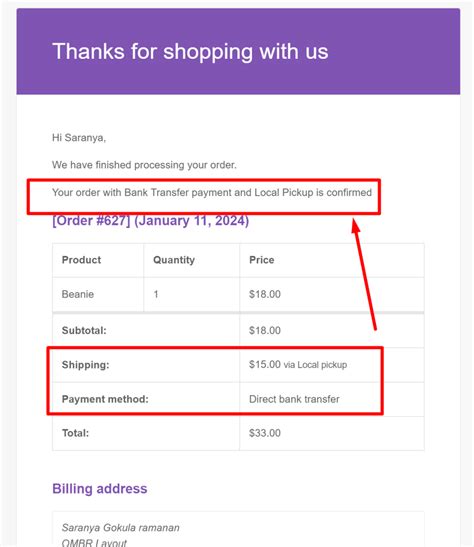 How To Customize Woocommerce Email Content Based On Payment Method And Shipping Method Tyche