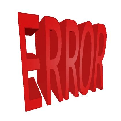 ERROR BODY Roblox