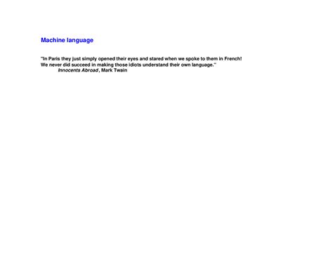 Machine And Assembly Language In Computer Organization Cmsc 311